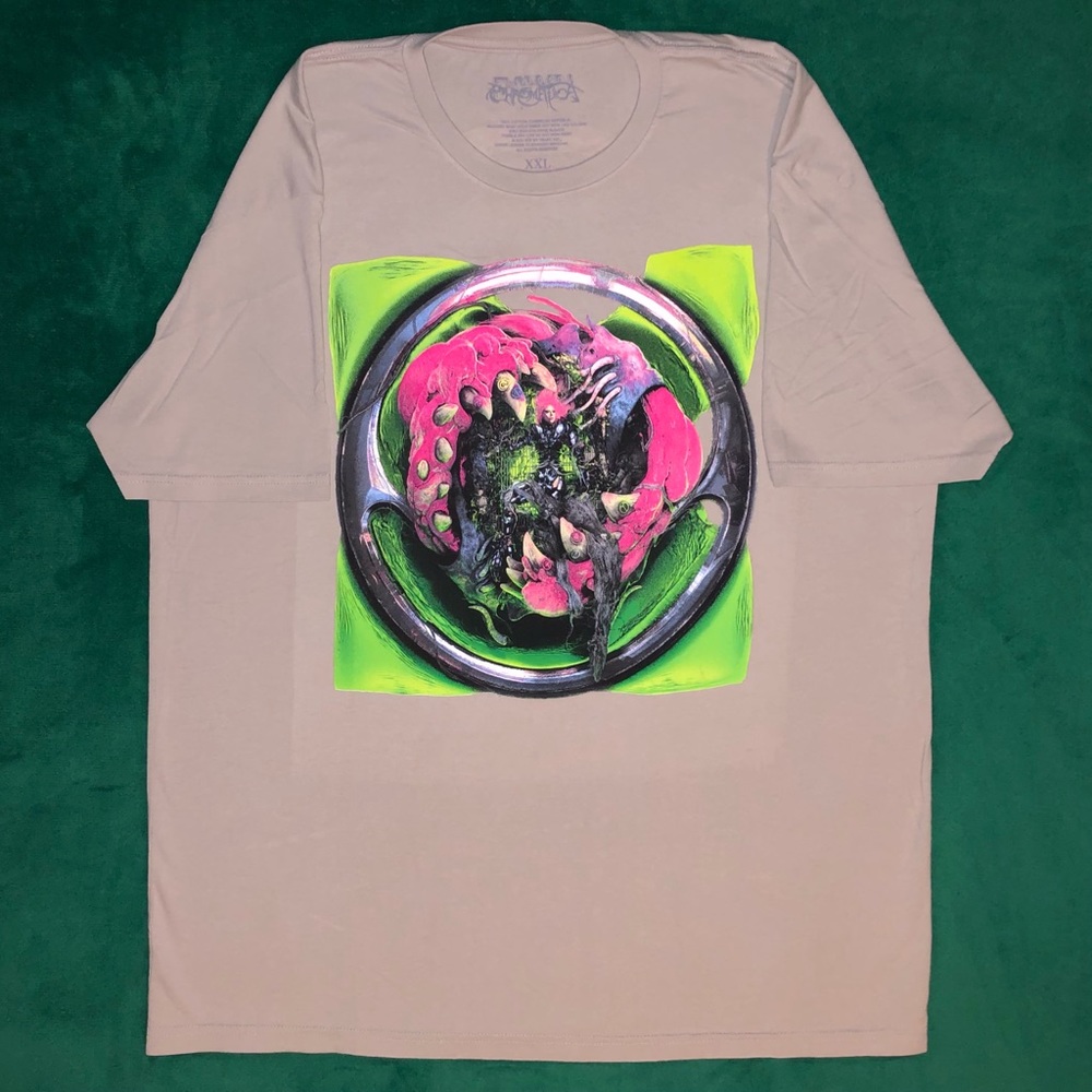 Lady Gaga Dawn Of Chromatica Album Cover Grey Tee - Gem